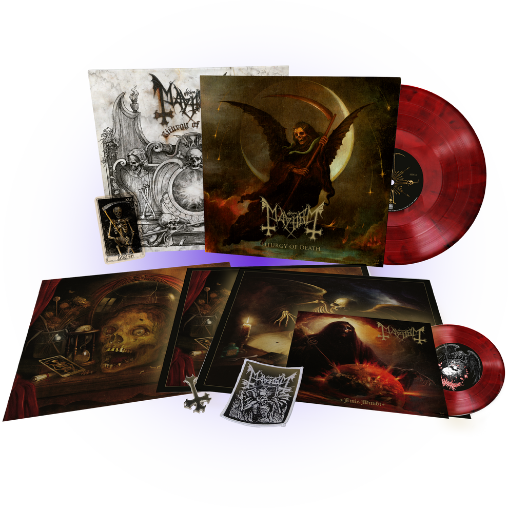 Mayhem (Liturgy Of Death) Red/Black Marble Vinyl Deluxe Box Set ...